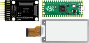 pervasive displays epd pico kit (epdk) with 2.66" epd color:b/w (eink epaper display)