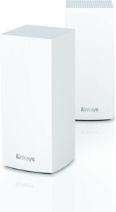 linksys mx8400 mesh wifi 6 tri-band system | connect 80+ devices | 5,400 sq ft coverage | 2 pack