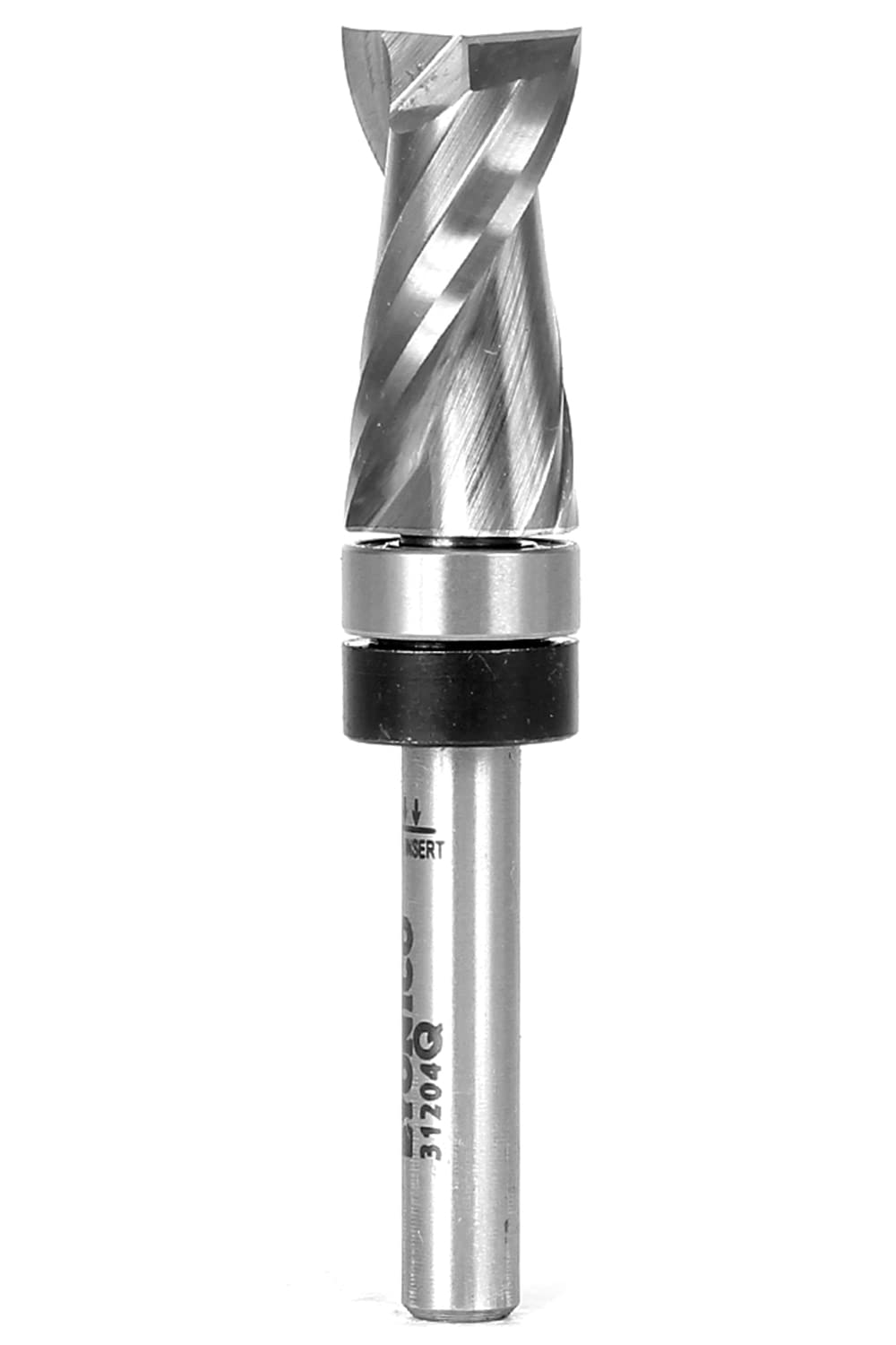 YONICO Flush Trim Router Bits Pattern Bit Ultra-Performance 1-Inch Height X 1/2-Inch Diameter Top/Shank Bearing Upcut 1/4-Inch Shank 31204q