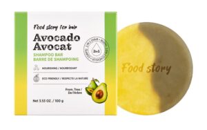 food story for hair - avocado shampoo bar for dry scalp and hair low ph vegan refreshing surfate free waterless shampoo soap bar