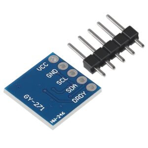 Shutao 10Pcs GY-271 QMC5883L 3V-5V IIC Triple Axis Compass Sensor Module Electronic Compass Board Three-axis Field Sensor