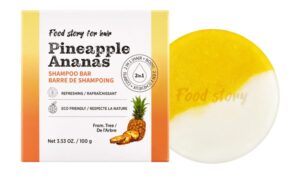 food story for hair pineapple shampoo bar for oily scalp and hair low ph vegan refreshing surfate free waterless shampoo soap bar soap