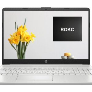 HP 2022 15 Laptop 11th Gen i3-1115G4 8GB RAM 256GB SSD, 15.6 Micro-Edge FHD Display, Webcam, HDMI, Wi-Fi, Fingerprint Reader, Premium Light Thin Design, Win 10 S-Free Windows 11 Update| ROKC Bundle