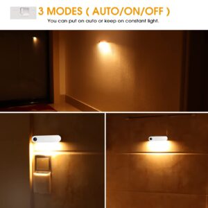 AIMILAR LED Kids Night Light for Bedroom Rechargeable Motion Sensor Warm White Nightlights Magnetic for Kids Room Bathroom, Adjustable Brightness, Stick-Anywhere for Cabinet Closet Hallway