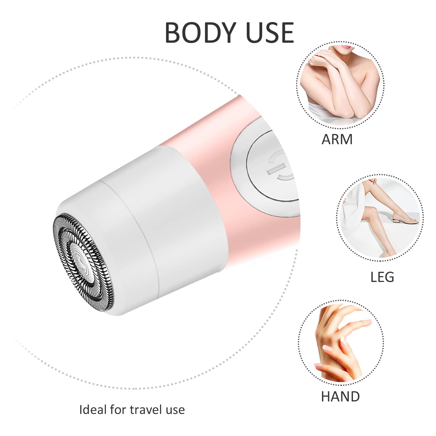 Facial Hair Removal for Women with Powerful Pro. 180 Motor with Additional Replacement Head Keenove Painless Gentle Electric Hair Remover Shaver for Women Face Lips Cheeks Chin Portable Gen. III