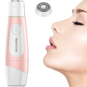 facial hair removal for women with powerful pro. 180 motor with additional replacement head keenove painless gentle electric hair remover shaver for women face lips cheeks chin portable gen. iii