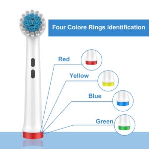 Replacement Toothbrush Heads for Oral-B, 4 Count Replacement Heads Compatible with Oral B Braun Electric Toothbrush