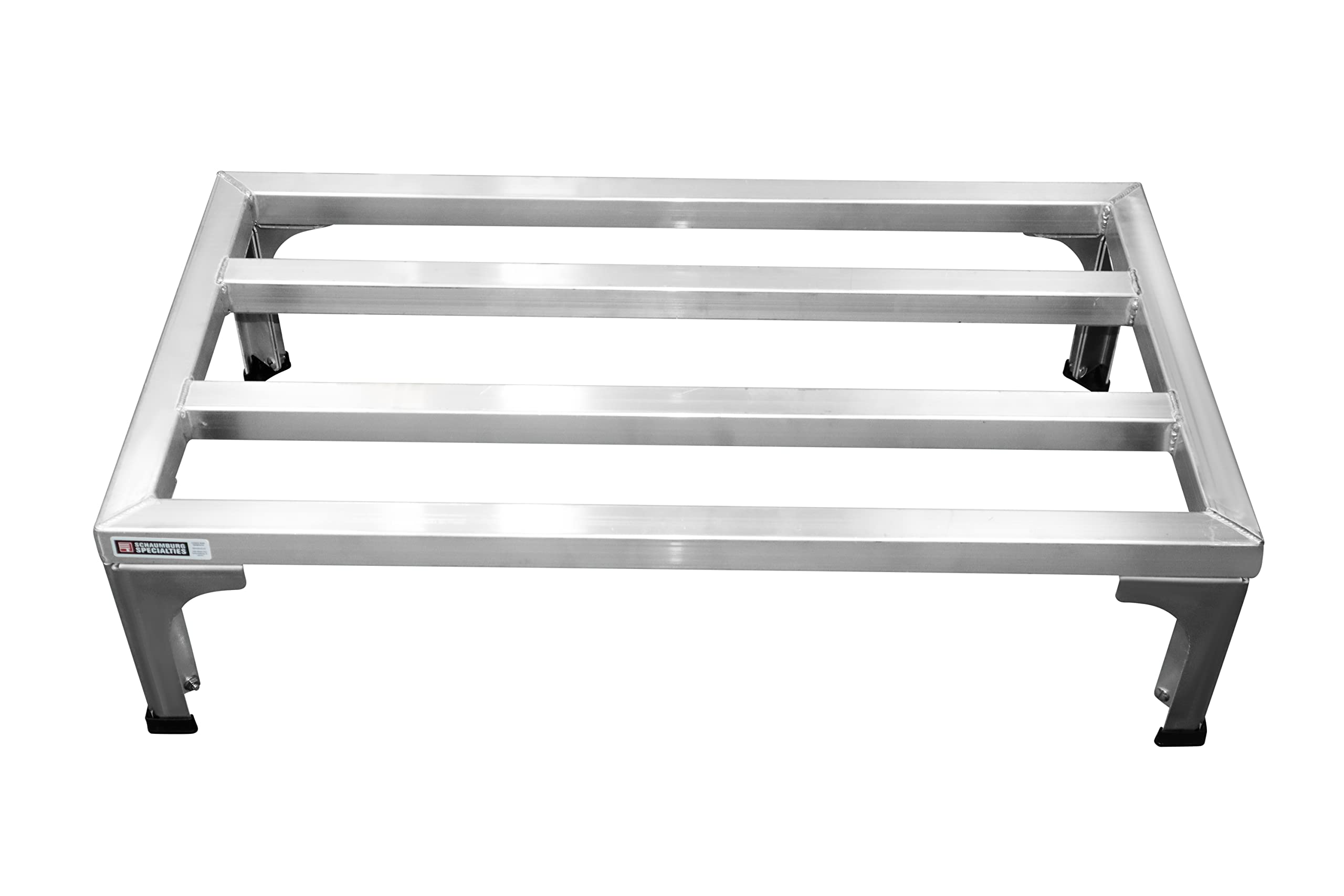 SHOPCraft Heavy Duty Aluminum Dunnage Rack, 20” X 36” X 7.5” Industrial Grade Aluminum Storage Rack, Commercial Food Service Storage Rack