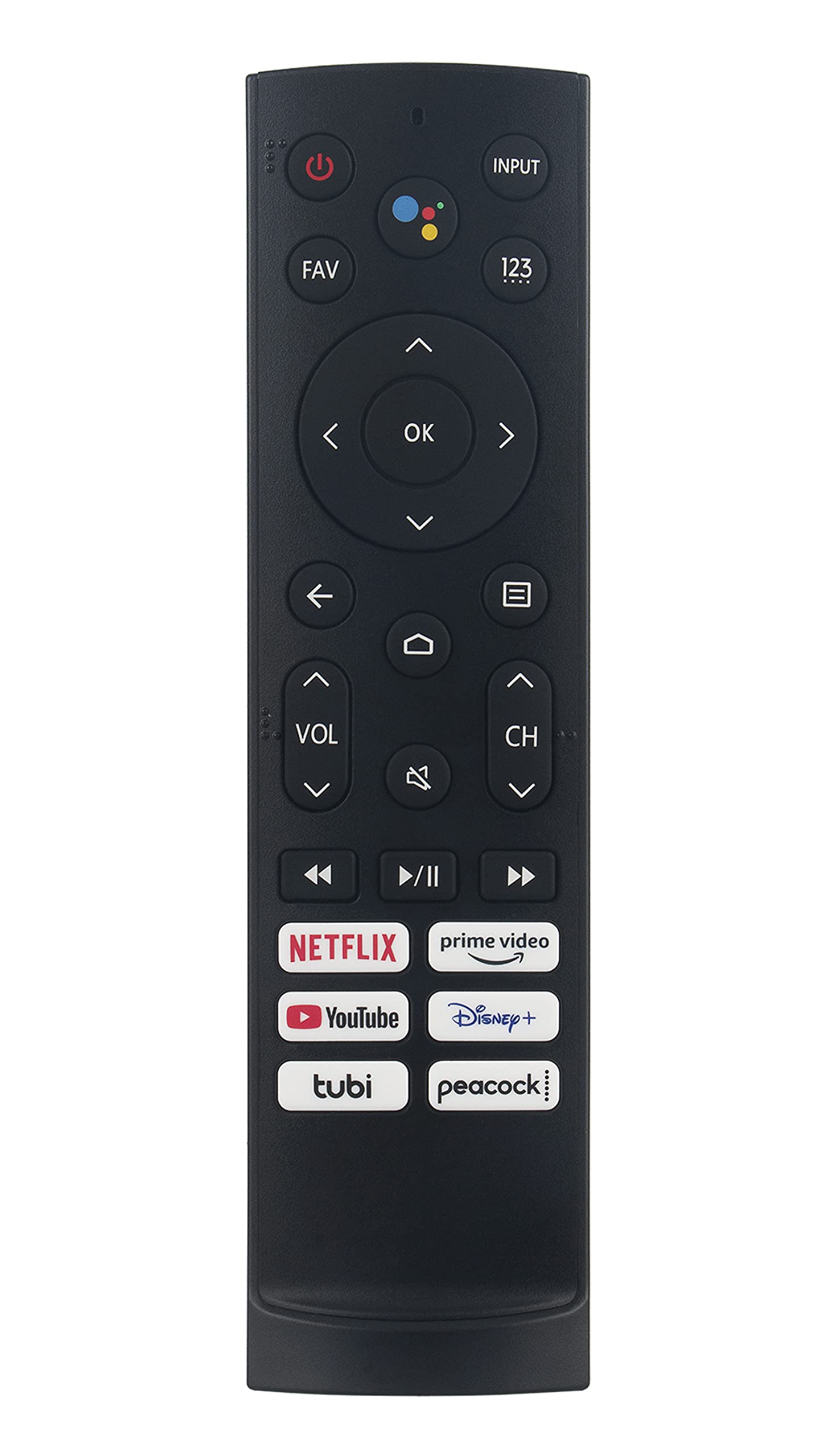 AULCMEET ERF3A90 Replaced Voice Remote Control Compatible with Hisense 4K Android Smart TV 75U9DG 65U8G 55U7G 65U7G 75U7G 55U78G 55U8G 65U78G 75U78G 55U88G 65U88G