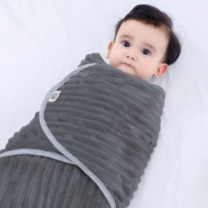 BlueSnail 3-6 Month Swaddle, Newborn Swaddle, (S,0-3 Months, Light Gray)