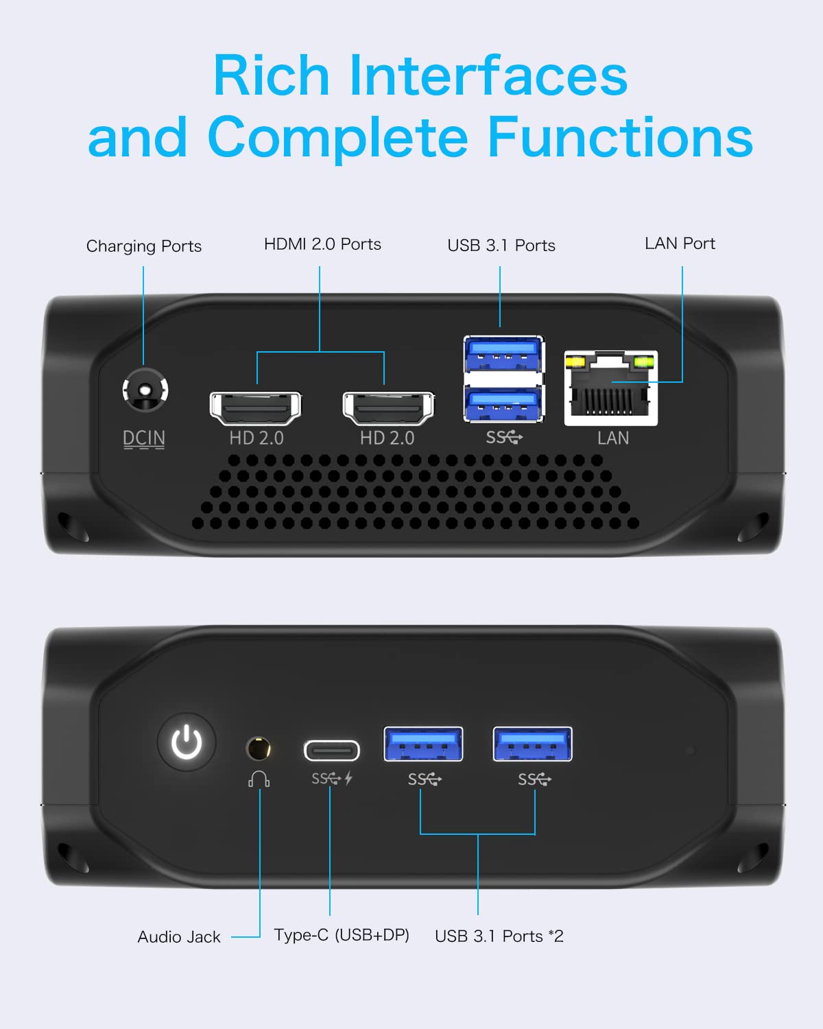 Mini PC Ryzen 7 3750H AMD Processor(up to 4.0GHz), Windows 11 Pro Mini Computer 16GB RAM/512GB PCIe 3.0 SSD, Triple 4K@60Hz Display Small PC, Dual Band WiFi, Gigabit Ethernet, USB 3.1, HTPC, Gaming