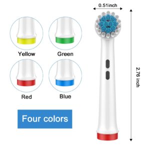 Replacement Toothbrush Heads for Oral-B, 4 Count Replacement Heads Compatible with Oral B Braun Electric Toothbrush