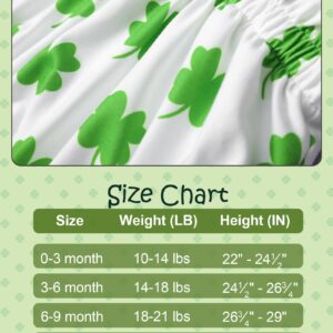 Von kilizo St Patricks Day Baby Girl Outfit Infant Baby Girl Clothes 6-9 Month Baby St Patricks Day Outfit Girl Baby Girl Summer Clothes Baby Girls Clothing Baby Girl St Patrick Day Outfit