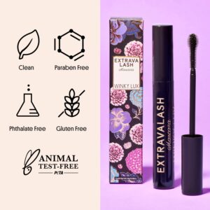 Winky Lux ExtravaLash Mascara, Voluminous Mascara and Lengthening Mascara - Black Mascara Eye Makeup