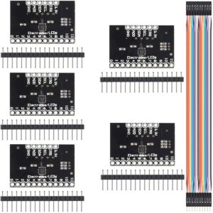 dkardu 5 pcs mpr121 breakout v12 proximity capacitive touch sensor module keyboard touch sensor keyboard development board with pin header dupont cable