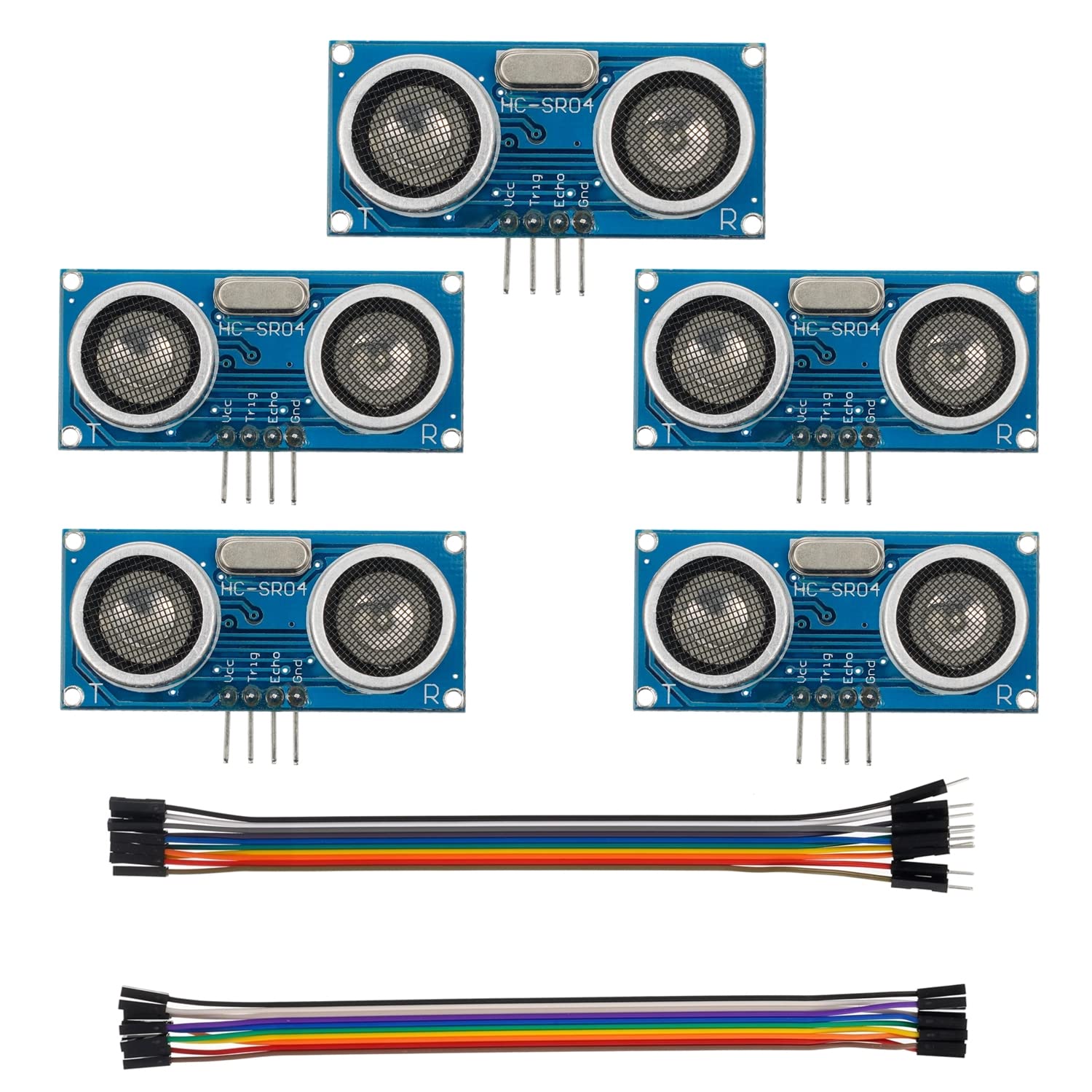 EPLZON HC-SR04 Ultrasonic Module Distance Sensor fit for Arduino UNO MEGA Nano Robot XBee ZigBee (Pack of 5 pcs)