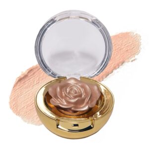 winky lux cheeky rose, cream highlighter with vitamin e, gold highlighter, makeup highlighter, champagne