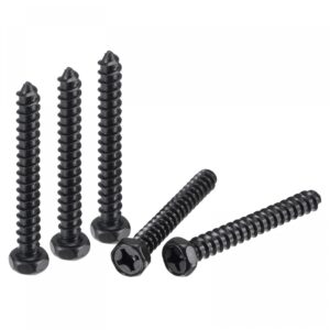 uxcell hex lag screws 1/4" x 2" carbon steel phillips head half thread self-tapping bolts for deck building or joining lumber 25pcs