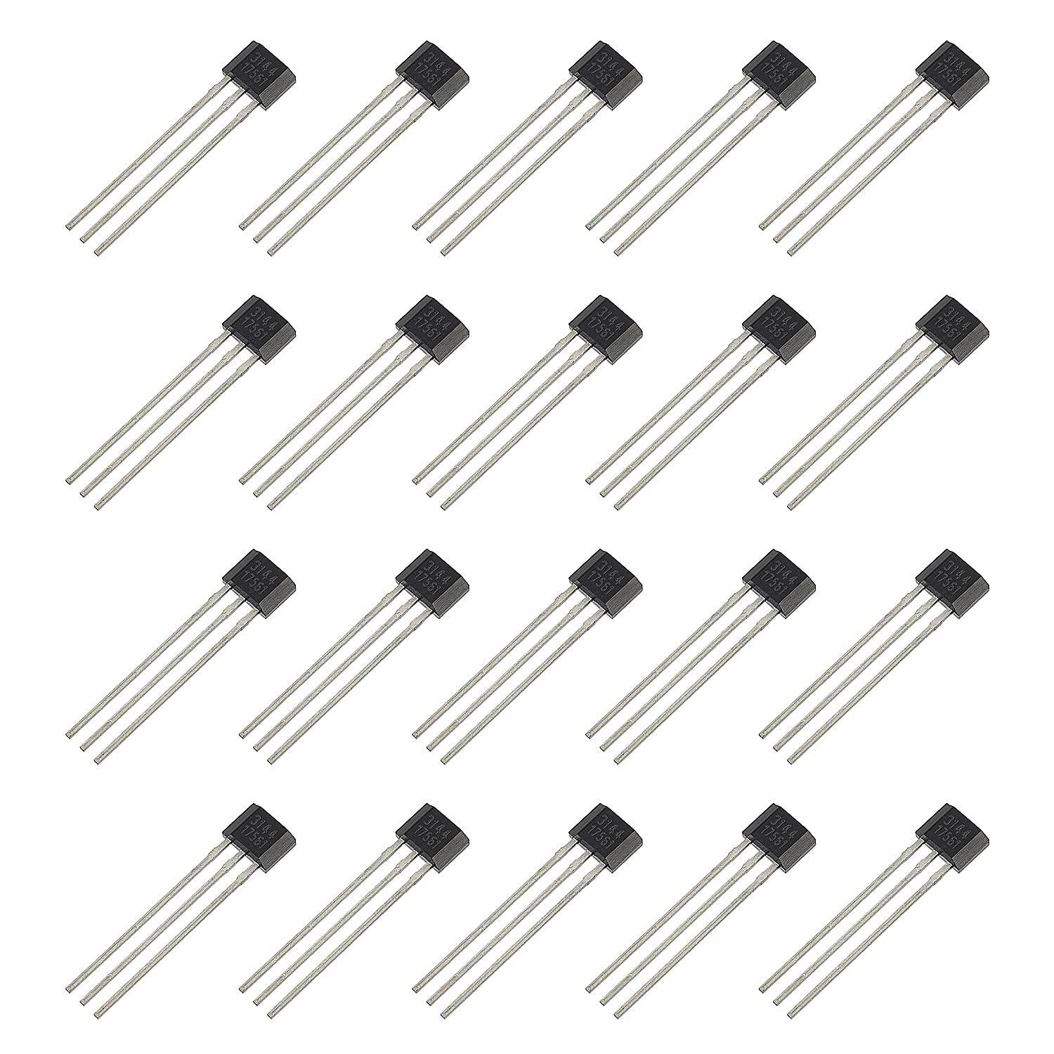 EPLZON A3144 Hall Effect Sensor 3Pins Magnetic Detector for Arduino (Pack of 20 pcs)