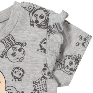 CoComelon JJ Infant Baby Girls Graphic T-Shirt and Leggings Outfit Set Grey 24 Months