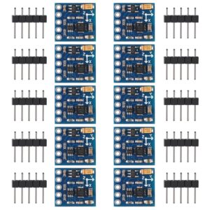 shutao 10pcs gy-271 qmc5883l 3v-5v iic triple axis compass sensor module electronic compass board three-axis field sensor