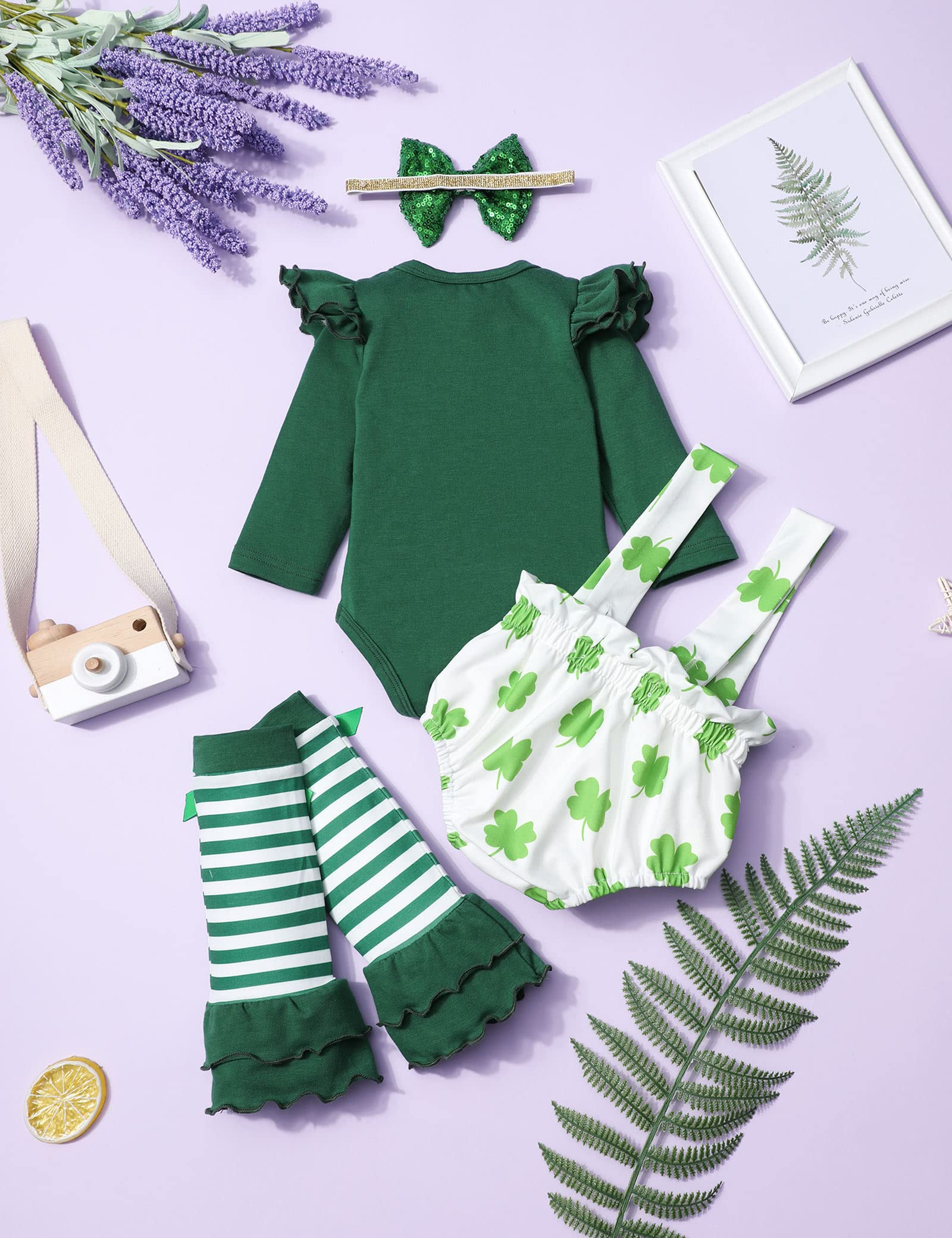 Von kilizo St Patricks Day Baby Girl Outfit Infant Baby Girl Clothes 6-9 Month Baby St Patricks Day Outfit Girl Baby Girl Summer Clothes Baby Girls Clothing Baby Girl St Patrick Day Outfit