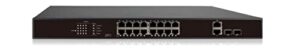 lts vspoe-sw1602 pro-vs16 port poe switch with 2 combo ports