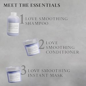 Davines LOVE Smoothing Instant Mask, Anti-Frizz Action for Sleek and Smooth Results, 1 Count, 8.45 fl. oz.