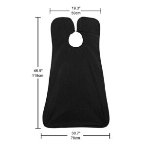 Beard Bib Apron for Men Christmas Gift - Beard Catcher for Shaving & Trimming, 2 Adjustable Neck Straps Beard Cape Grooming Cloth with 4 Suction Cups Beard Bib Apron for Men Father