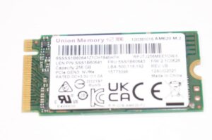 fmb-i compatible with 5ss1b60643 replacement for umis am620 256gb m.2 pcie 2242 ssd drive 82h8 ideapad 3-15itl6