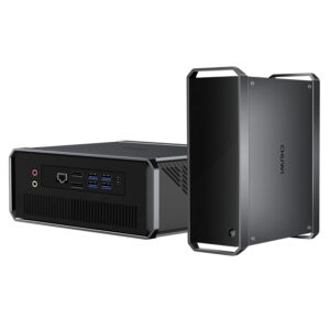 chuwi corebox mini pc, windows 10 mini desktop computers with intel i5-5257u processor(up to 4.1ghz),8gb ram 256gb ssd, dual wifi/gigabit ethernet,support dual 4k screen display