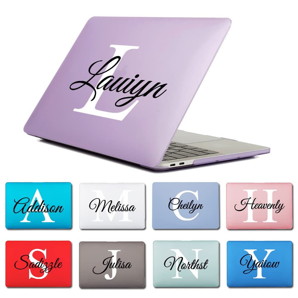 Custom Personalized Name Case Compatible with MacBook Pro 13 inch Case M2 2022, 2021, 2020-2016 A2338 M1 A2251 A2289 A2159 A1989 A1708 A1706,Plastic Hard Shell Case