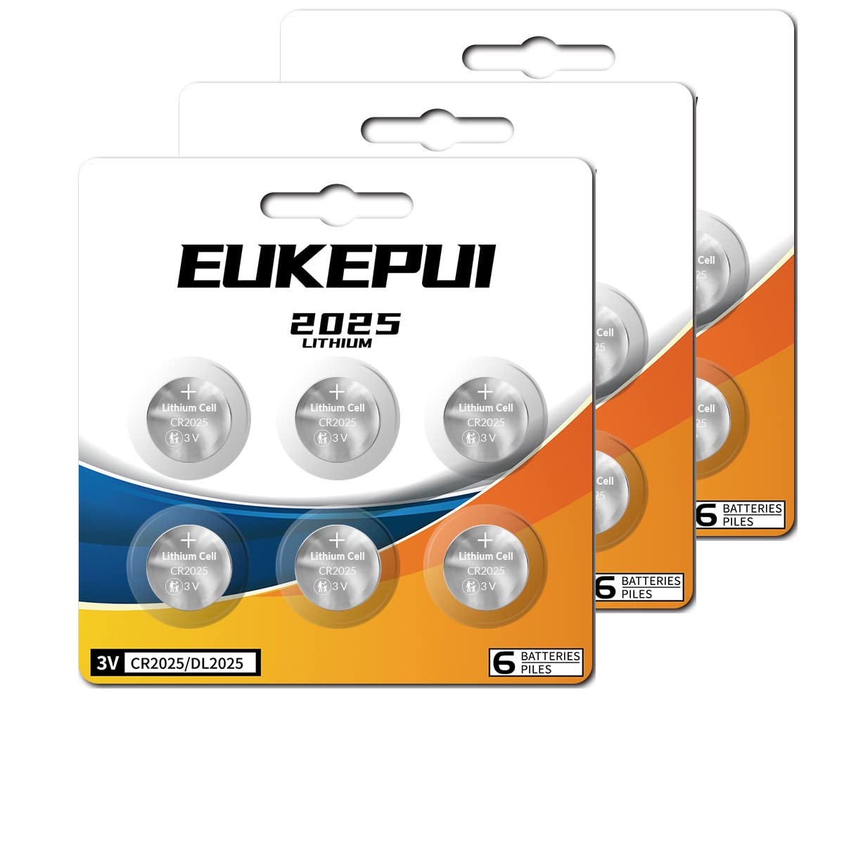 EUKEPUI CR2025 3V Lithium Battery-18 Count