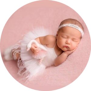 4 pcs newborn photography props outfit baby girl vintage cute lace rompers with ribbon bow headband set baby photo props bodysuit outfit