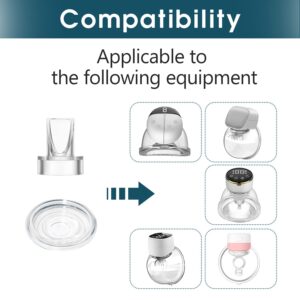 Begical 4 Pc Duckbill Valves Compatible with Momcozy/Tsrete/Padram/Loveoflive/Omfmf Wearable Breastpumps Replace Valves. Replace Momcozy Pump Parts/Accessories. Use with Breast Pumps S9|S10|S12 Clear