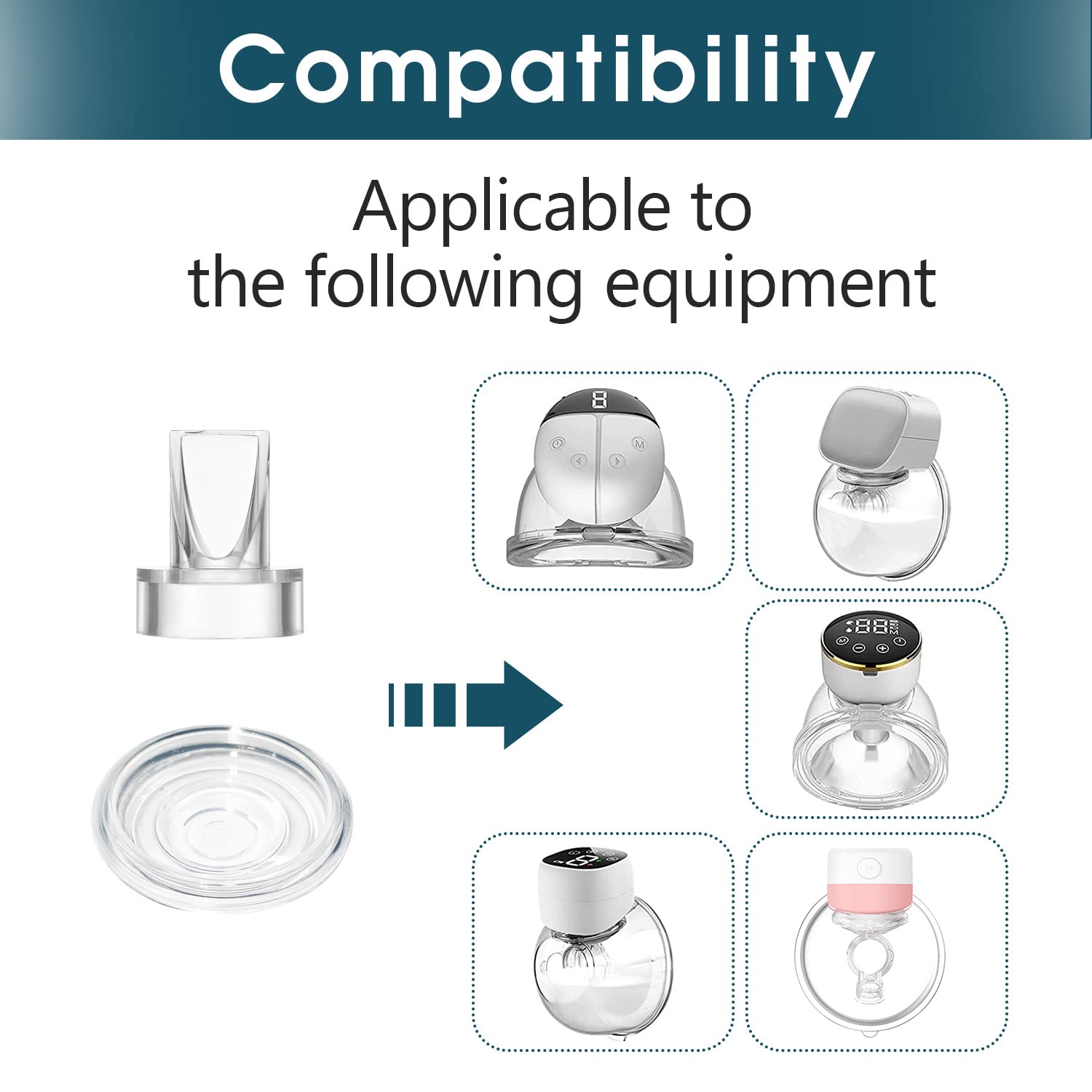 Begical 4 Pc Duckbill Valves Compatible with Momcozy/Tsrete/Padram/Loveoflive/Omfmf Wearable Breastpumps Replace Valves. Replace Momcozy Pump Parts/Accessories. Use with Breast Pumps S9|S10|S12 Clear