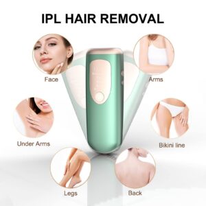 Wesi Permanent Hair Removal for Women & Men,Painless Hair Removal Device used for Face, Upper Lip, Chin, Bikini, Leg & Body