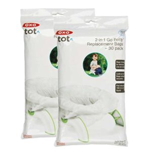 oxo tot 2-in-1 go potty refill bags, 60 count