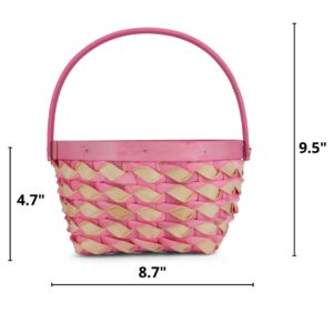 Easter Basket with Handle - Fill it with Your Favorite Stuffers - Let The Kids go Overboard with Egg Hunt