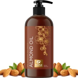 nourishing apricot kernel oil - lightweight body moisturizer for soft, smooth skin and hair - fast absorbing cold pressed face and body oil - 16oz