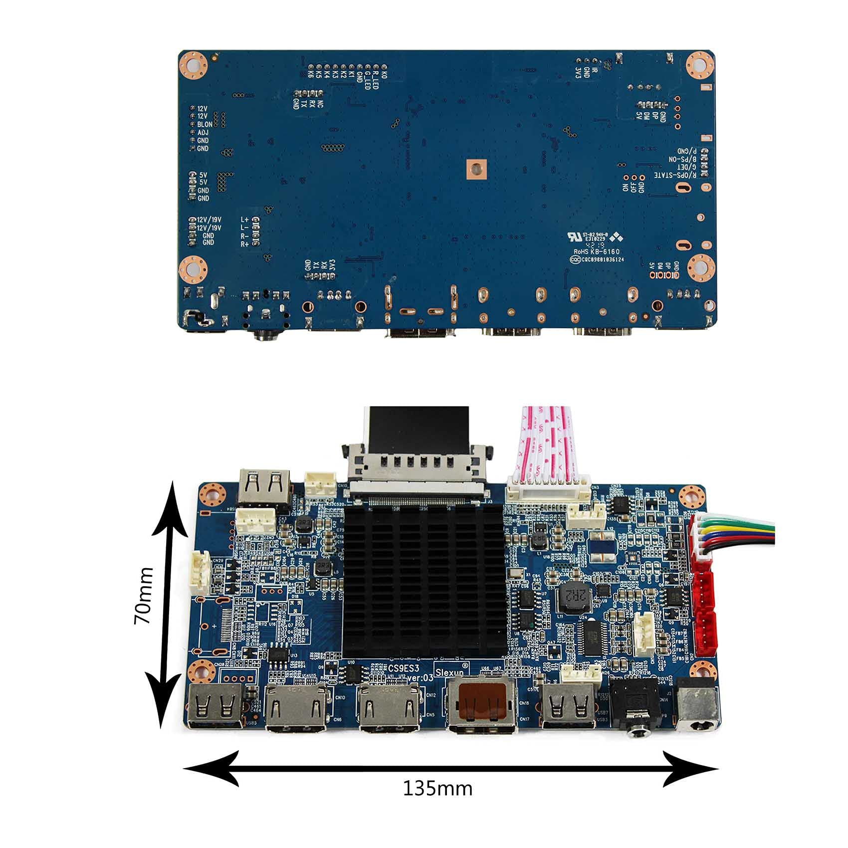 VSDISPLAY HDMI DP LCD Controller Driver Board for 28 inch M280DGJ 4K 3840x2160 60HZ LCD Screen Display Picture in Picture