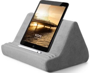 tablet stand,tablet cushion stand,laptop stand lazy holder stand for bed sofa,laptop stand compatible with ipads tablets ereaders smartphones books magazines (dark gray)