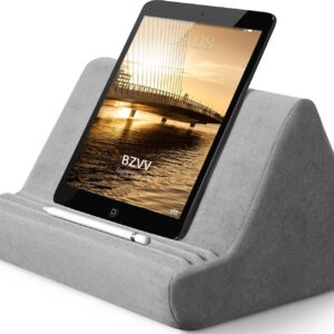 Tablet Stand,Tablet Cushion Stand,Laptop Stand Lazy Holder Stand for Bed Sofa,Laptop Stand Compatible with iPads Tablets eReaders Smartphones Books Magazines (Dark Gray)