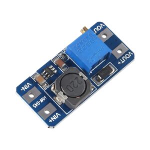 12pcs DC-DC Step Up Boost Converter MT3608 Module 2A Adjustable Step Up Voltage Regulator Board Input Voltage 2V-24V to 5V-28V Output Voltage (Without USB Connector)