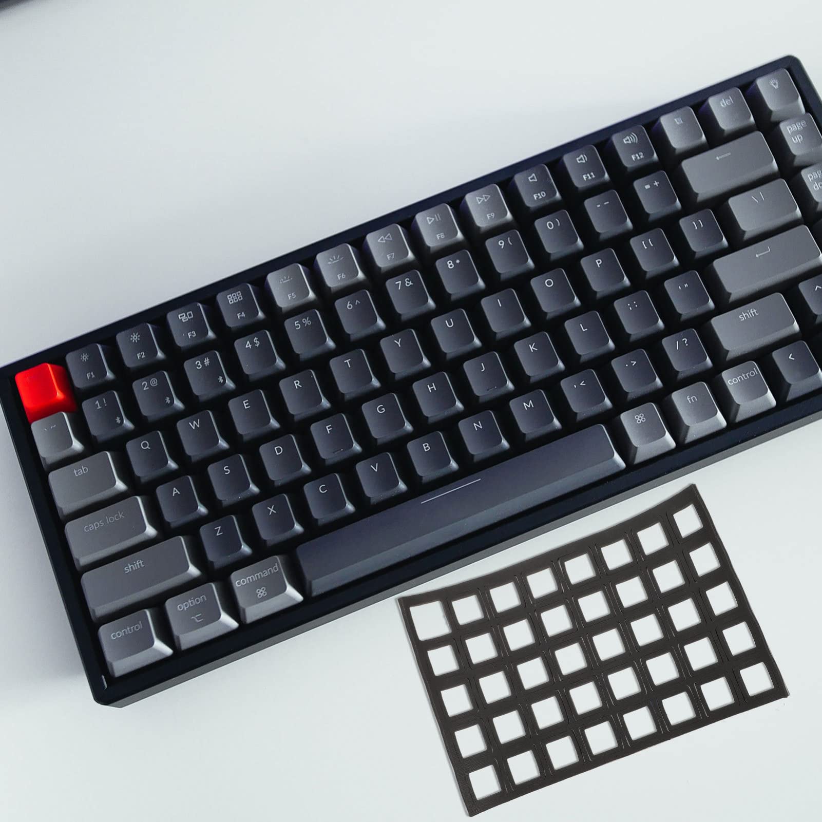 SOLUSTRE 1 Set Keyboard Keyboard Pad Korean Sponge Sponge Positioning Plate Accessories Mechanical Keyboard Damper Sticker Keyboard Sound Reducers Keyboard pad