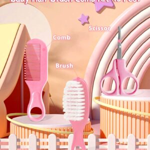 30 in 1 Baby Healthcare and Grooming Kit, Portable Baby Electric Nail Trimmer Set, Newborn Nursery Care Kit Baby Essentials with Baby Healthcare kit, Medicine Dispenser, Haircut Tools, etc (Pink)