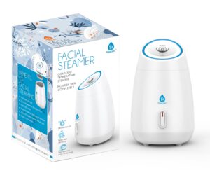 pursonic white facial steamer - face steamer for facial deep cleaning tighten skin - daily hydration for unclogging pores & moisturizing skin