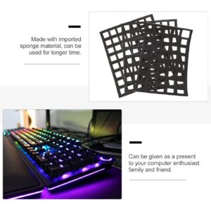 SOLUSTRE 1 Set Keyboard Keyboard Pad Korean Sponge Sponge Positioning Plate Accessories Mechanical Keyboard Damper Sticker Keyboard Sound Reducers Keyboard pad