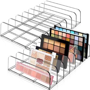 anyumocz 2 pack eyeshadow palette makeup organizer,eyeshadow storage holder,acrylic cosmetic organizer for vanities,bathroom countertop,cabinets,7 section