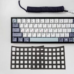 SOLUSTRE 1 Set Keyboard Keyboard Pad Korean Sponge Sponge Positioning Plate Accessories Mechanical Keyboard Damper Sticker Keyboard Sound Reducers Keyboard pad